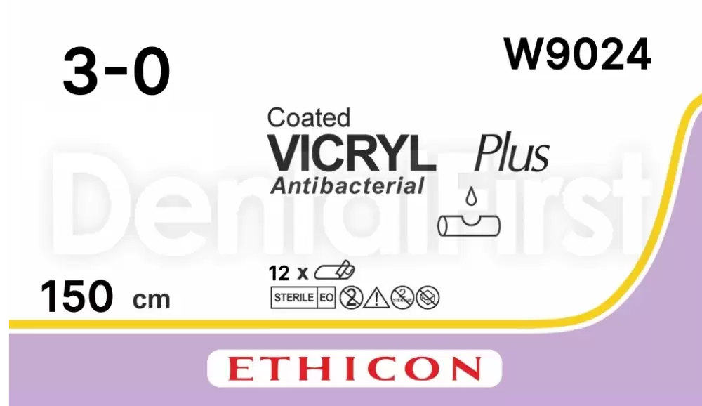 Купить W9024 Викрил 3/0 1.5 м, фиолет. Лигатура | Dental First
