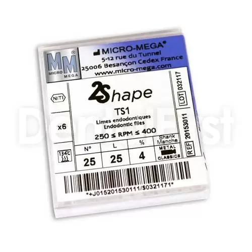 2Shape TS1 N25 4% L31-инструменты эндодонтические ротационные | Купить стоматологические товары ...
